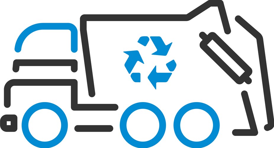 Recycle van icon Royalty Free Vector Image - VectorStock