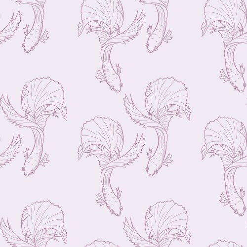 Fish siamese fighting also known as betta Vector Image