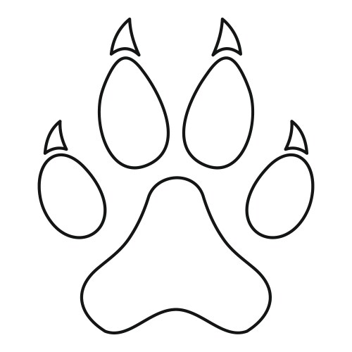 Dog Paw Print Outline Vector Images (over 18,000)