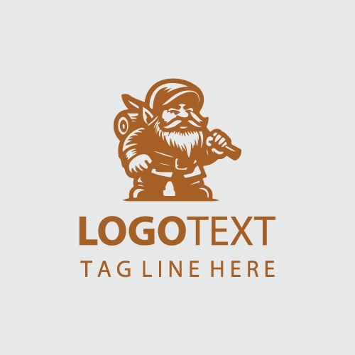 Dwarf logo Royalty Free Vector Image - VectorStock