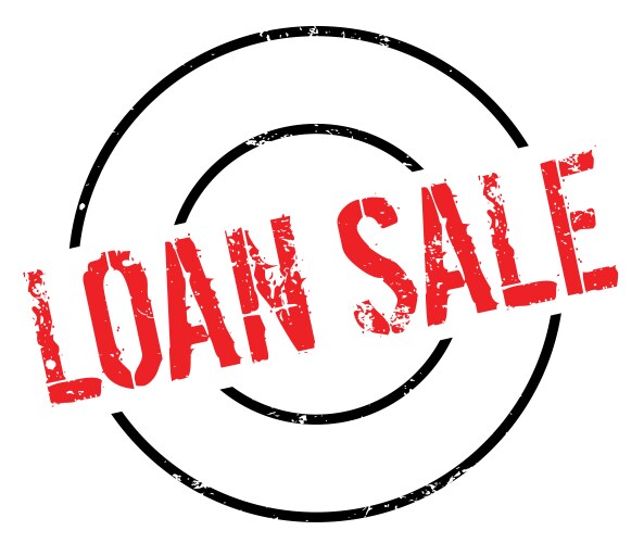 Loan sale rubber stamp Royalty Free Vector Image