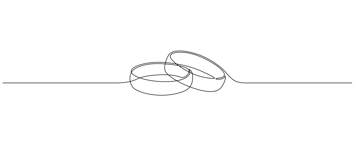 Line Icon Two Rings Together Wedding Vector Images (83)
