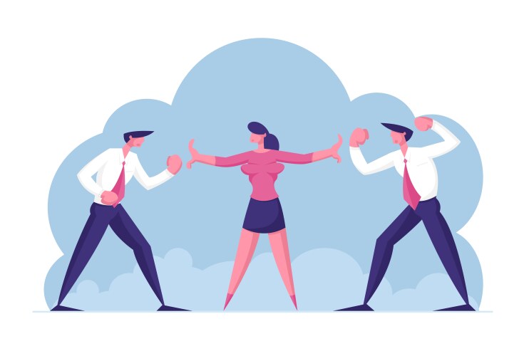 Two Cartoon Girls Fighting Vector Images (over 330)