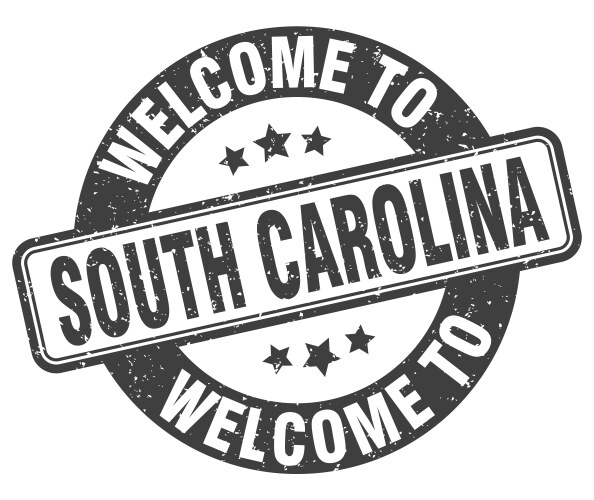 Welcome to south carolina stamp Royalty Free Vector Image