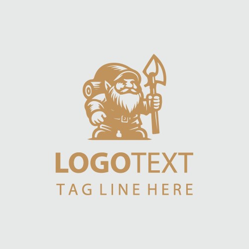 Dwarf logo Royalty Free Vector Image - VectorStock