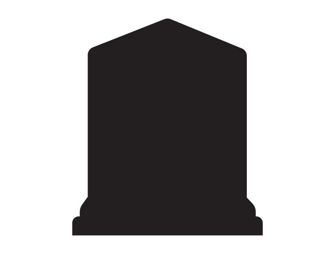 Gravestone silhouette art Royalty Free Vector Image