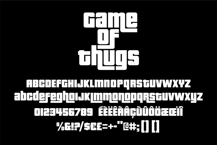 Emonight bold display alphabet font Royalty Free Vector