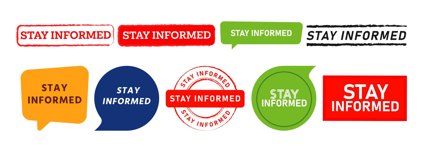 Fixed rubber stamp and speech bubble label sticker