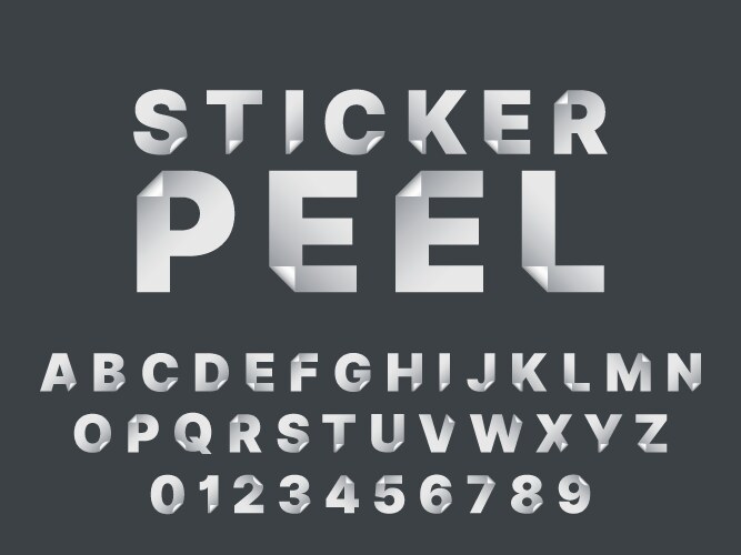 Realistic set of transparent stickers peel off Vector Image