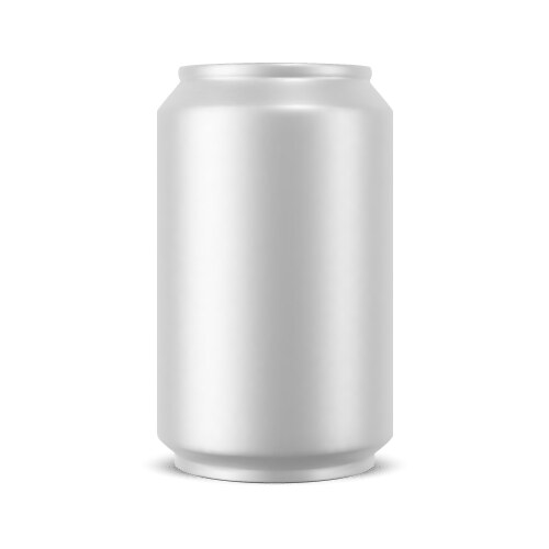 Two metallic drink cans mockup Royalty Free Vector Image