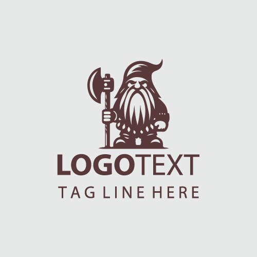 Dwarf logo Royalty Free Vector Image - VectorStock