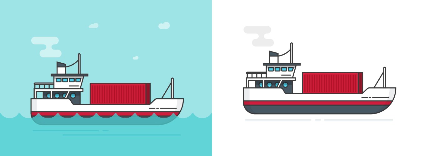 Cargo Container Ship Vector Images (over 76,000)