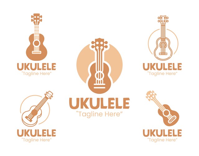 Ukulele logo Vector Images & Graphics for Commercial Use | VectorStock
