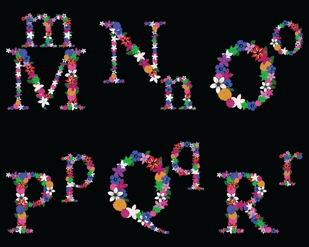 Garden Alphabet Vector Images (over 27,000)