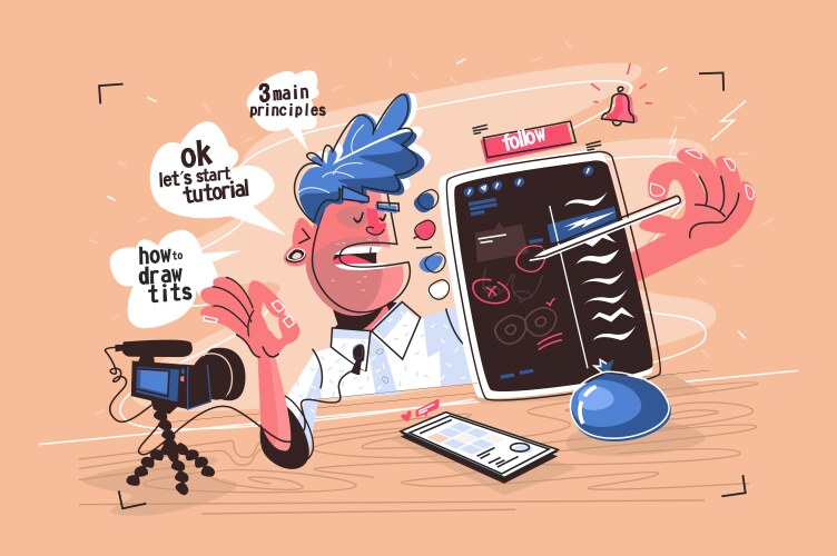 Modern communication technology Royalty Free Vector Image