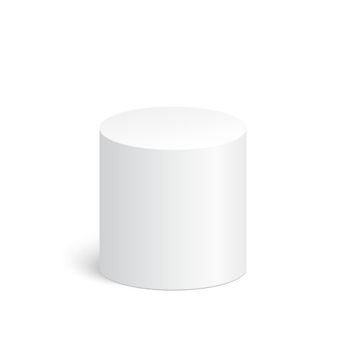 Cylinder basic geometric 3d shape image Royalty Free Vector Cylinder basic geometric 3d shape image Royalty Free Vector