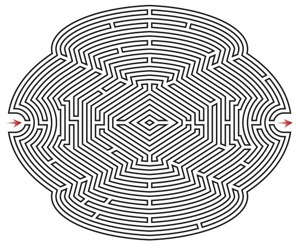 Labyrinth Royalty Free Vector Image - VectorStock