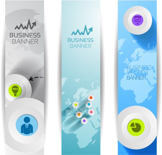 Secure data vertical banners Royalty Free Vector Image