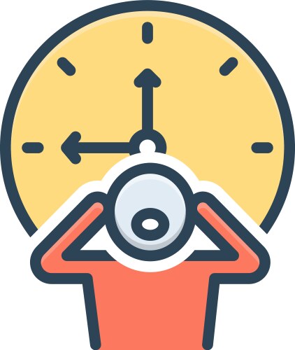 Late Royalty Free Vector Image - VectorStock