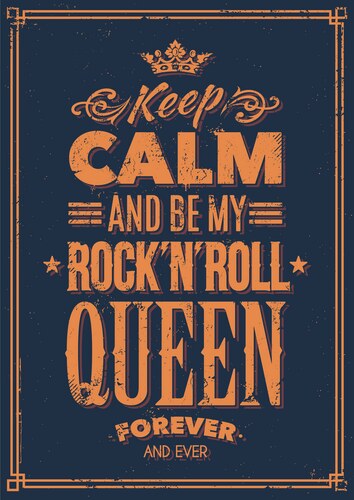 Rock n roll image Royalty Free Vector Image - VectorStock