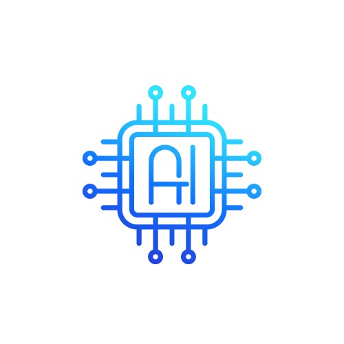 Generative ai artificial intelligence icon set Vector Image