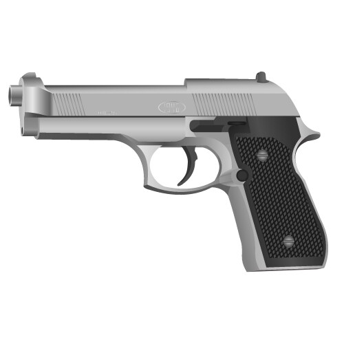 Gun Black and White Vector Images (over 24,000)