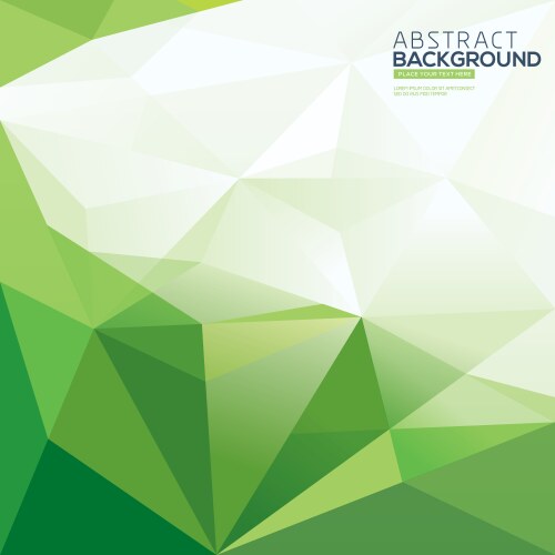 Abstract green triangle background Royalty Free Vector Image