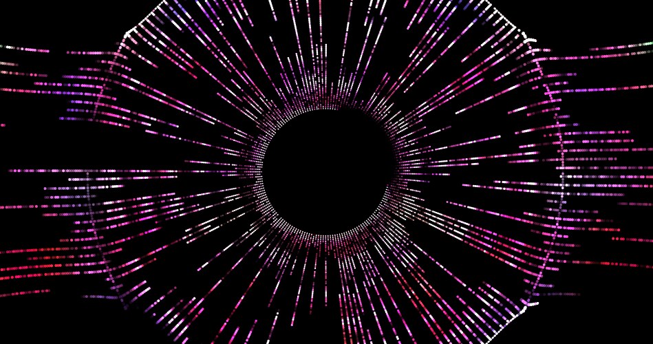 Wave pattern 3d glowing abstract digital Vector Image