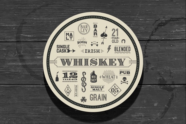 Drink Coaster Vector Images (over 1,300)
