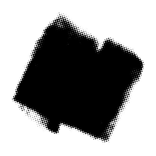 Octagon halftone frame grunge polygons Royalty Free Vector