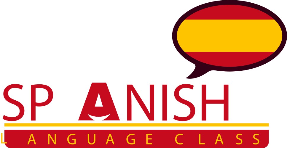 Learning english language class logo Royalty Free Vector