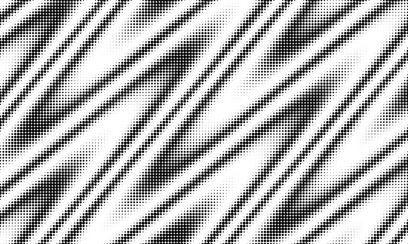 Monochrome Gradient Halftone Dots Background Vector Image