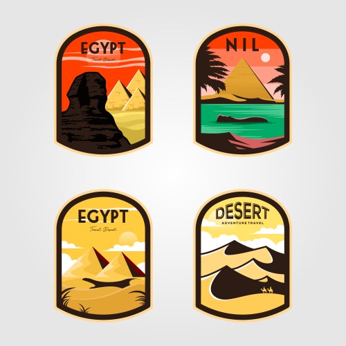 Egypt logo Vector Images & Graphics for Commercial Use | VectorStock