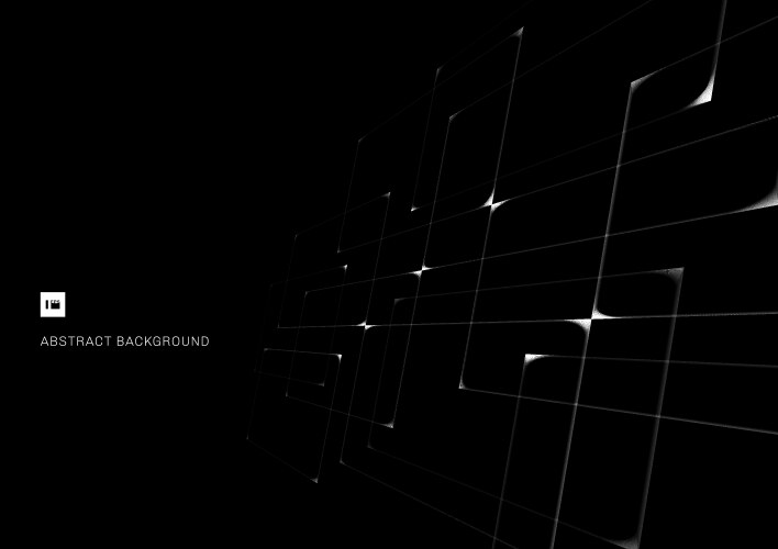 Abstract black triangles border pattern on white Vector Image