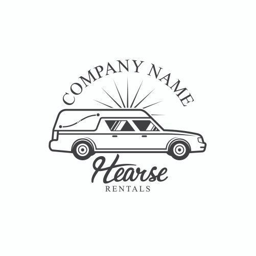 Hearse new Royalty Free Vector Image - VectorStock