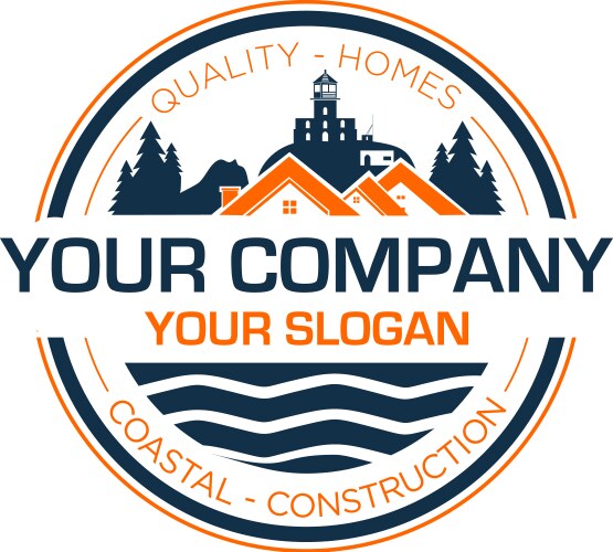 Retro logo design 70s vintage style concept Vector Image