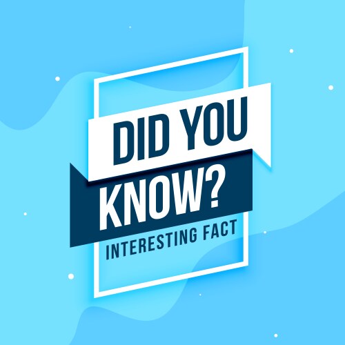 Interesting Facts Vector Images (over 1,800)