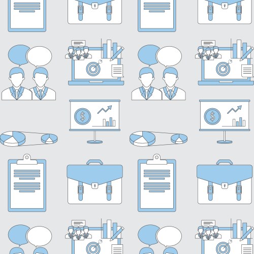 Business icons pattern background Royalty Free Vector Image