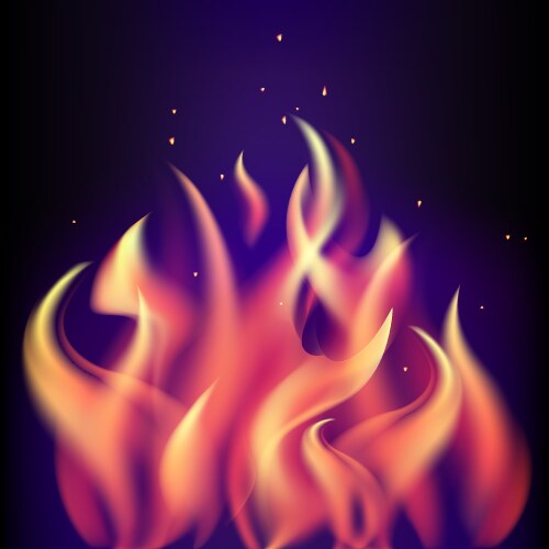 Vibrant Flame Logo - Abstract Fire Icon – Royalty-Free Vector | VectorStock