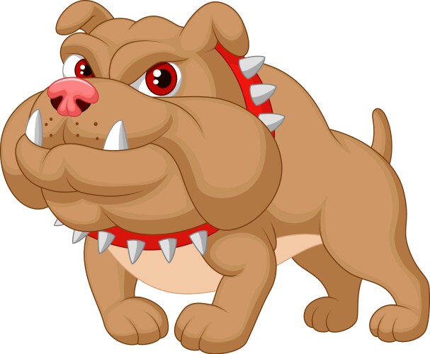 Cartoon little dog running Royalty Free Vector Image