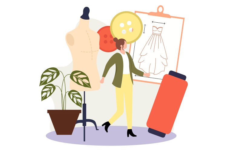 Fashion flat design Royalty Free Vector Image - VectorStock