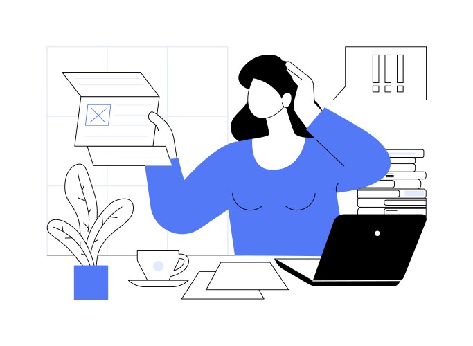 Approval letter isolated cartoon Royalty Free Vector Image