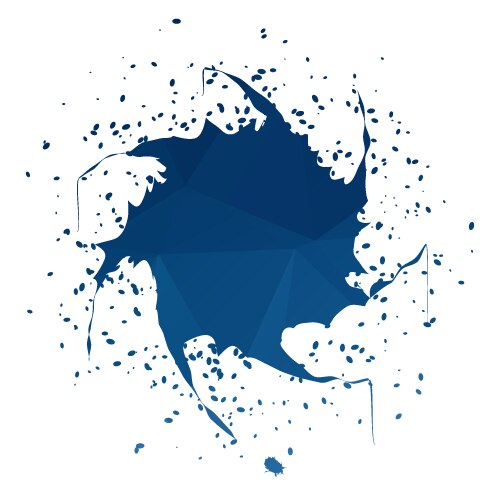 Blue Splatter Texture Blue Paint Splatter Stock Vector Images Alamy