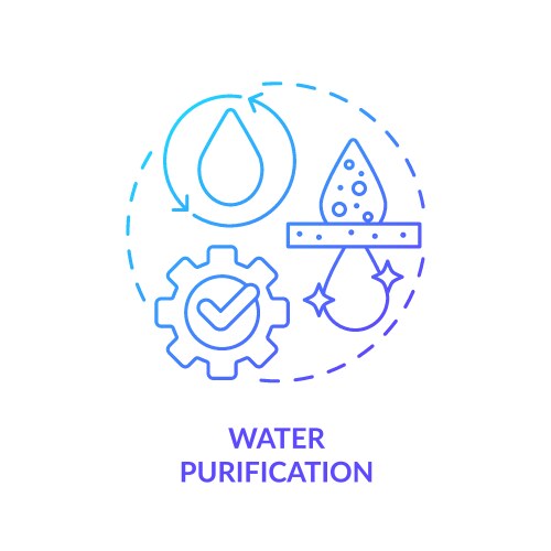 Water use efficiency concept icon Royalty Free Vector Image