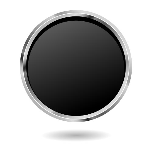 Black plate Royalty Free Vector Image - VectorStock