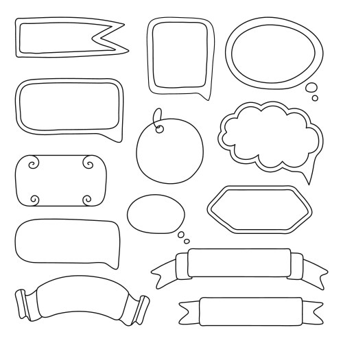 Comic Bubble Sharp Vector Images (over 170)