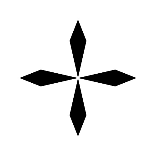 Cross in circle icon simple symbol Royalty Free Vector Image