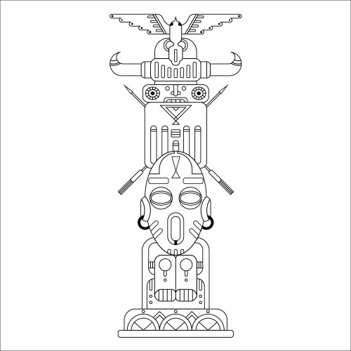 Totem design Royalty Free Vector Image - VectorStock