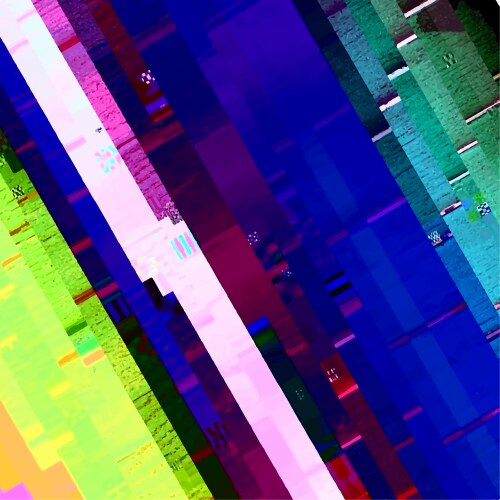 Color glitch background Royalty Free Vector Image