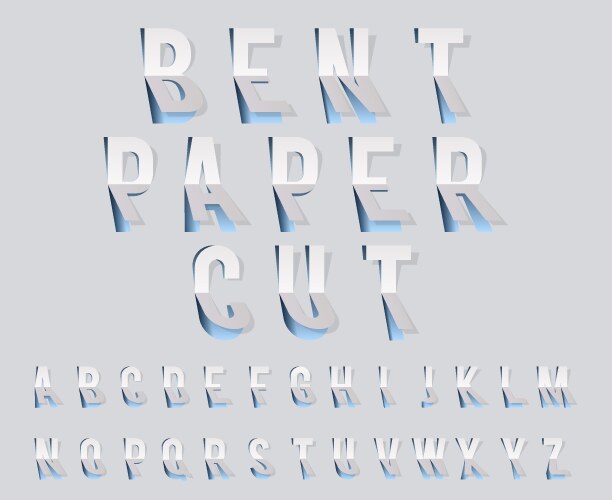 Paper Fold Font Vector Images (over 2,200)